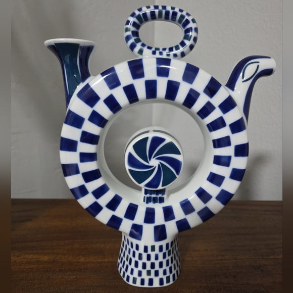 Art | Sargadelos Jug Geometric Design Decorative Serving Pitcher | Poshmark